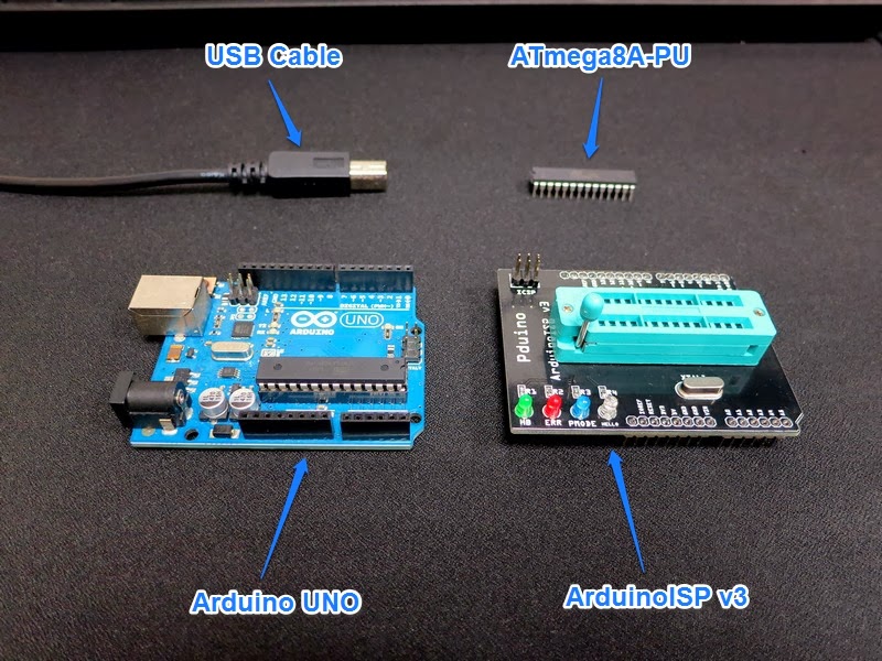 Maker Space: 使用ArduinoISP v3 及 Arduino UNO 來直接燒錄程式碼到晶片中