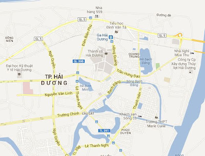Hai Duong tourist map | Hai Duong Vietnam tourist maps