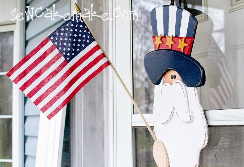The Sew*er, The Caker, The CopyCat Maker: Uncle Sam Door Decor