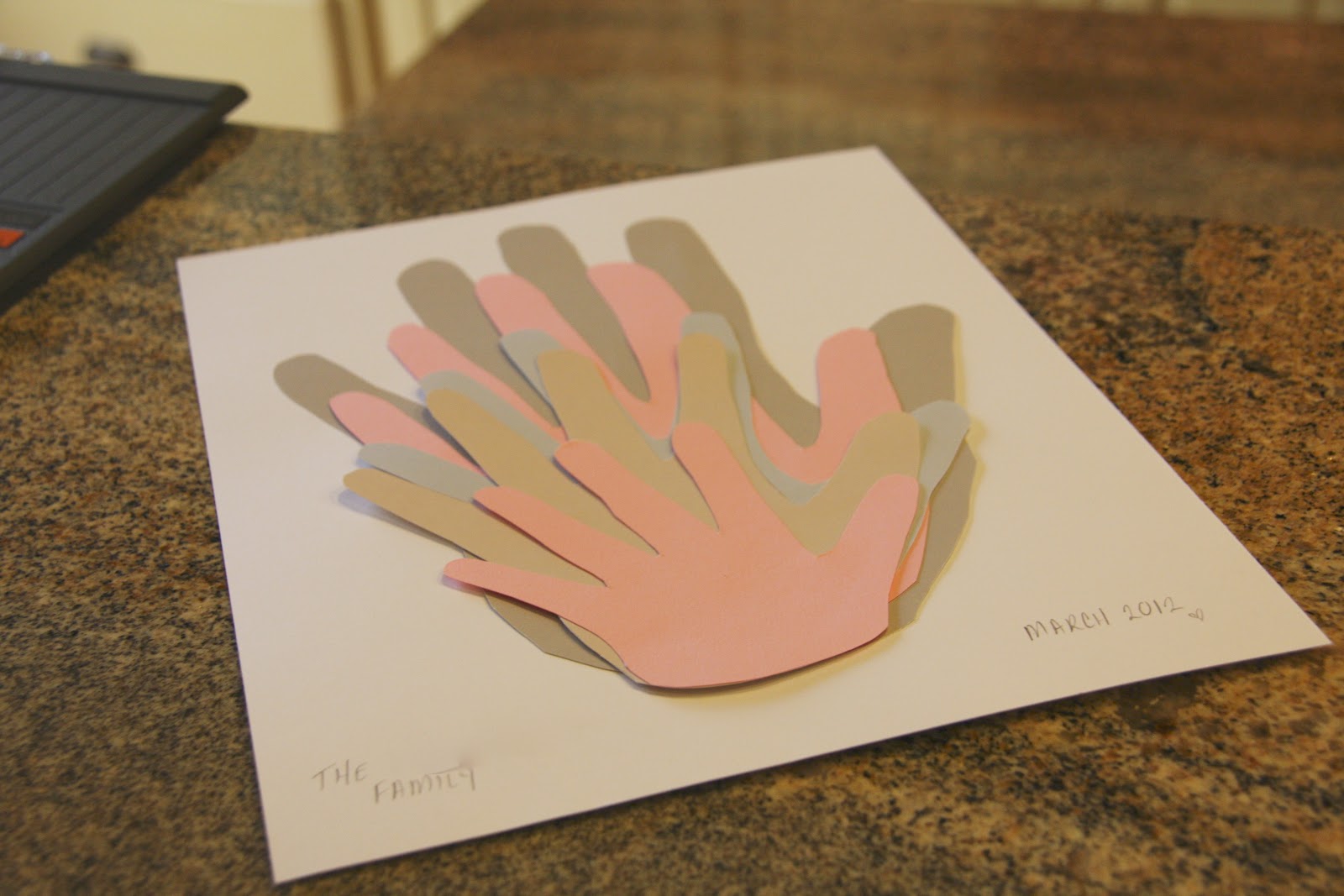 DIY: family hand print art - Simply Organized