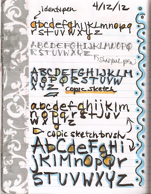 Gayle's Art Journal Journey: Letter Love Alphabet Practice