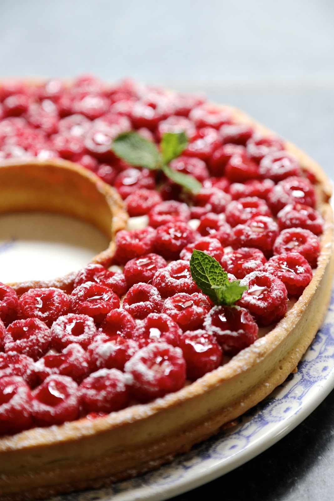 Tarte aux framboises très originale / On dine chez Nanou