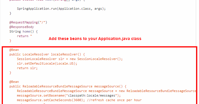Spring Boot Internationalization with Default Locale for Message Strings