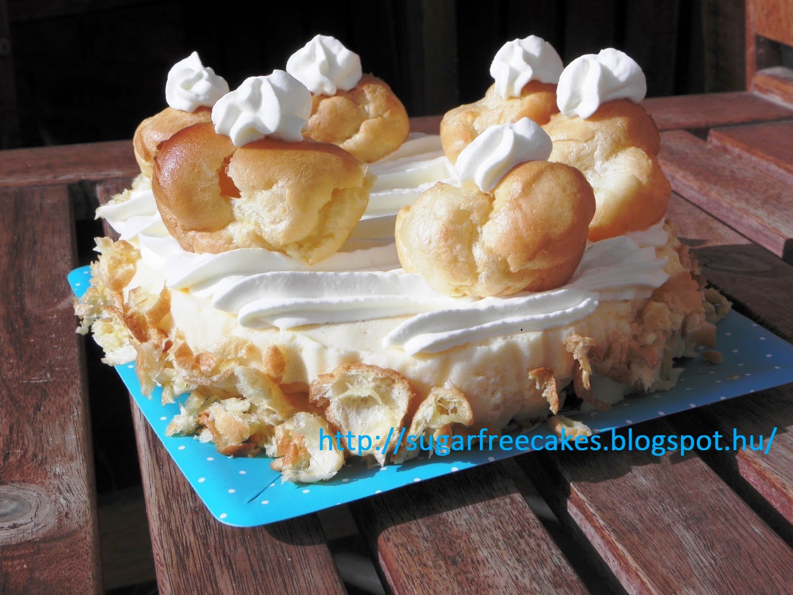 sugarfreecakes: Sugar free St Honoré cake