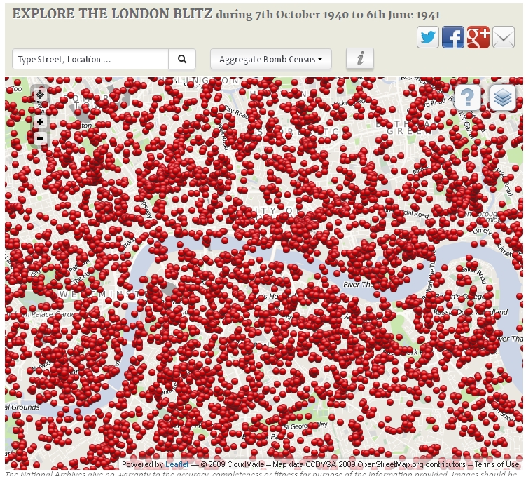 Data Deluge: London Blitz Map