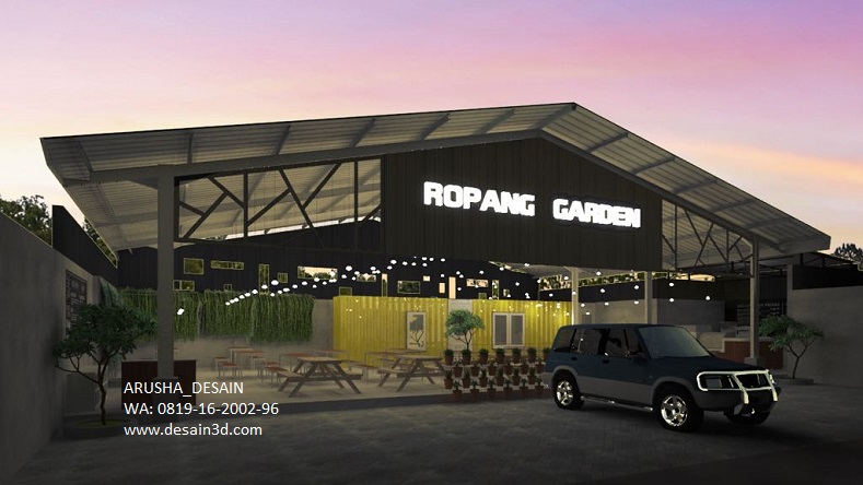 Jasa Desain Cafe Restoran Lantai 2 Harga Murah Hasil Mewah - JASA 3D