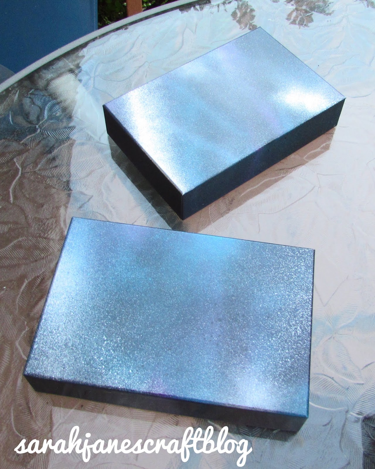Spray Painted Decorative Boxes