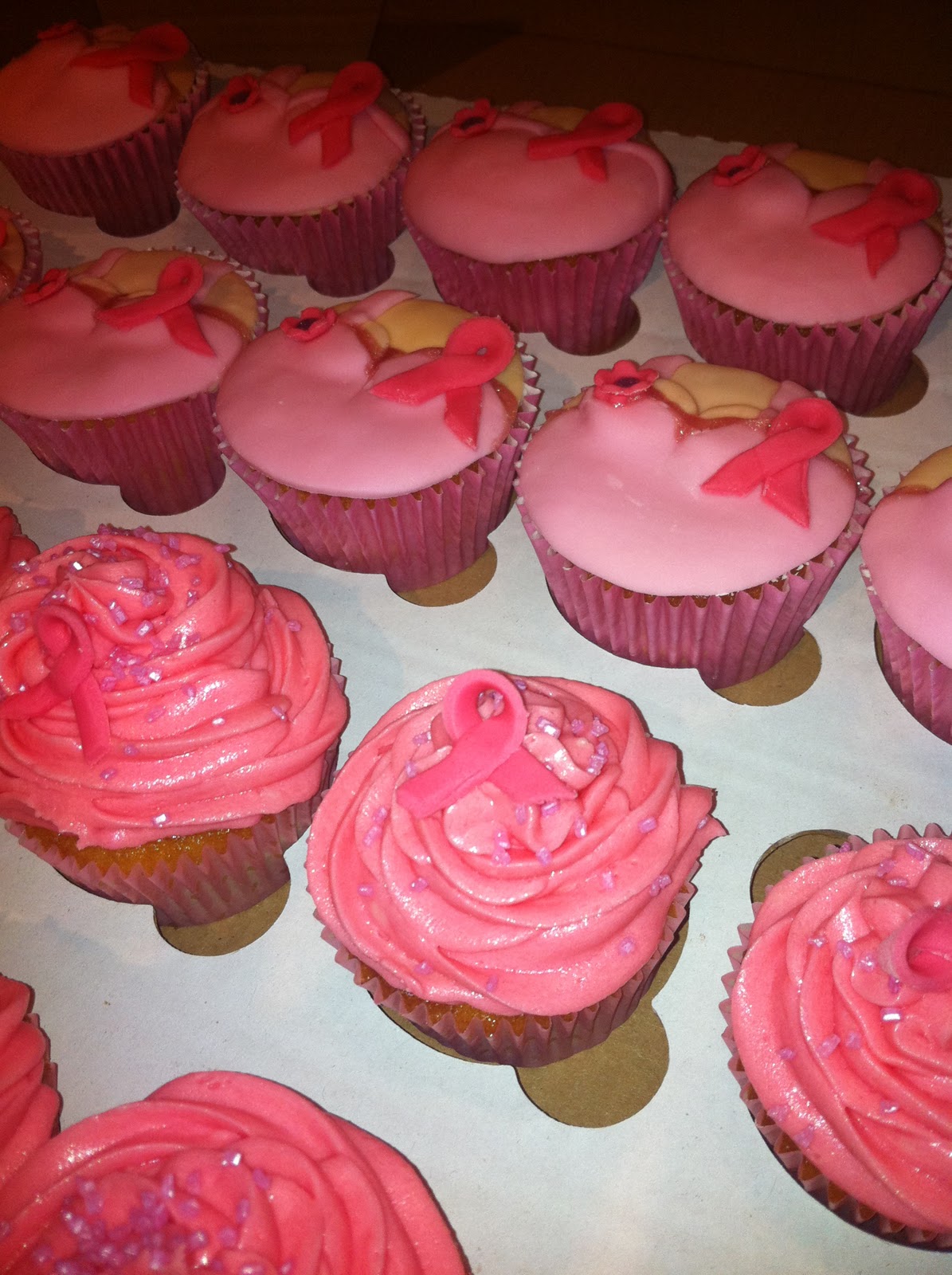 Jemmalina's: Breast Cancer Cupcakes