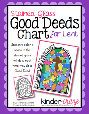 Freebielicious: Lenten Good Deeds Coloring Chart
