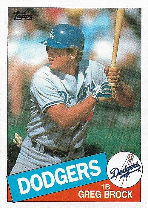 1985 Topps: #753 - Greg Brock
