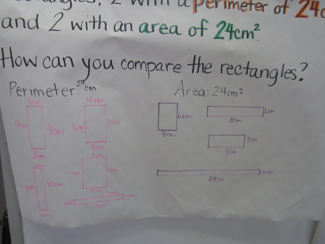 Miss A's Class Ideas: Perimeter and Area Challenge