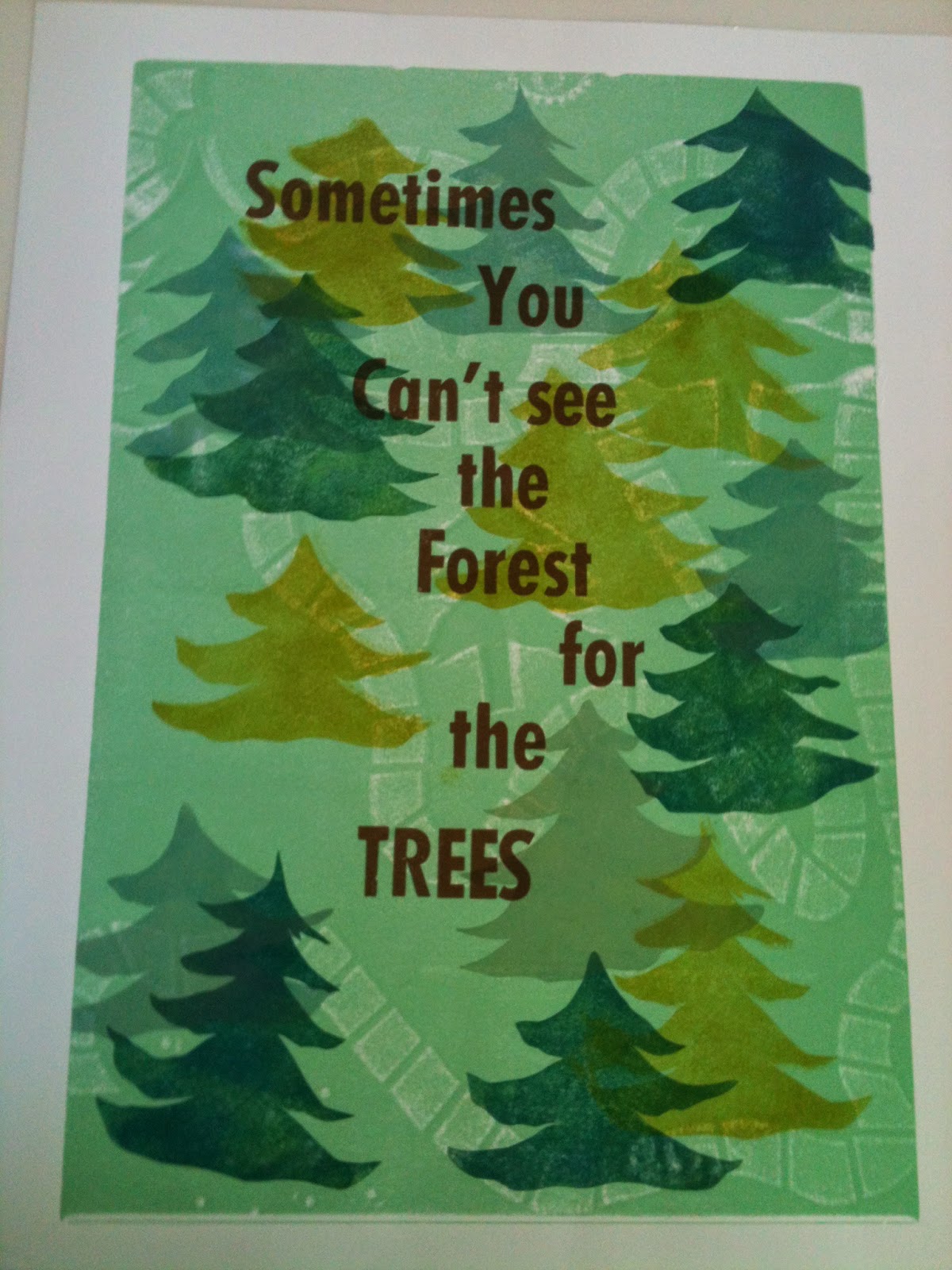 Paper Buttons: Week 3: Sometimes You Can't see the Forest for the TREES