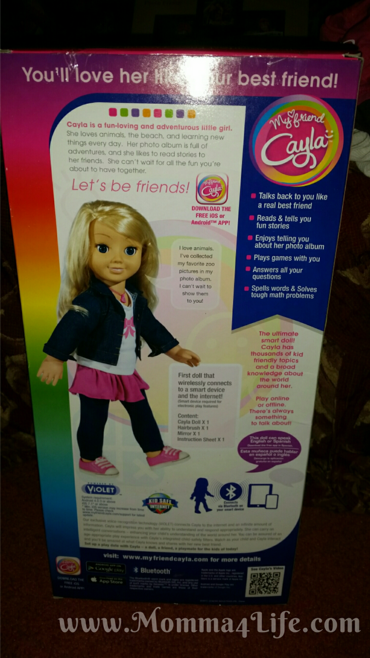 Holiday T Guide 2015 My Friend Cayla Doll Review Momma4life