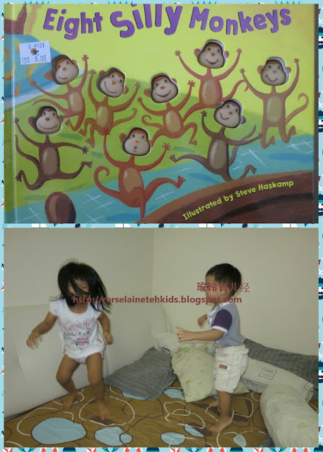 瑜玲育儿经 (Elaine Teh): Five little monkeys / Eight Silly Monkeys（活动+书本~阅读报告）