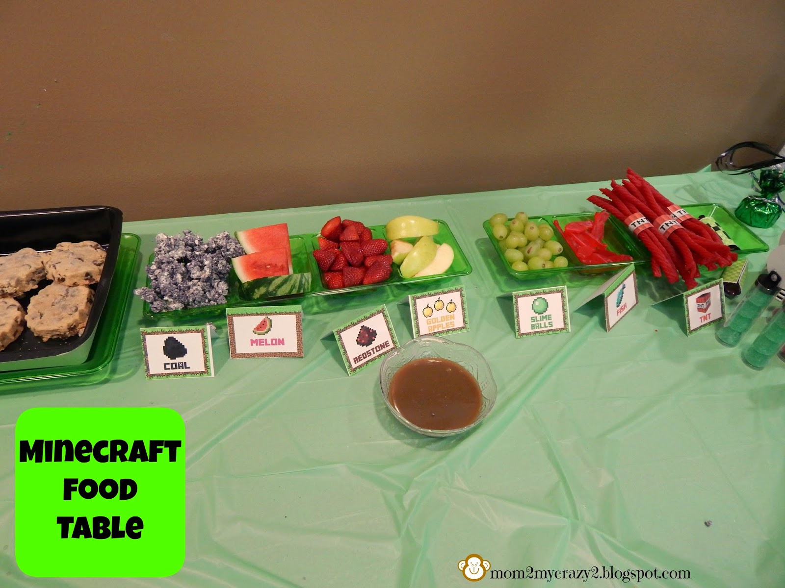 Running away? I'll help you pack.: Minecraft Birthday Party ... Food ...