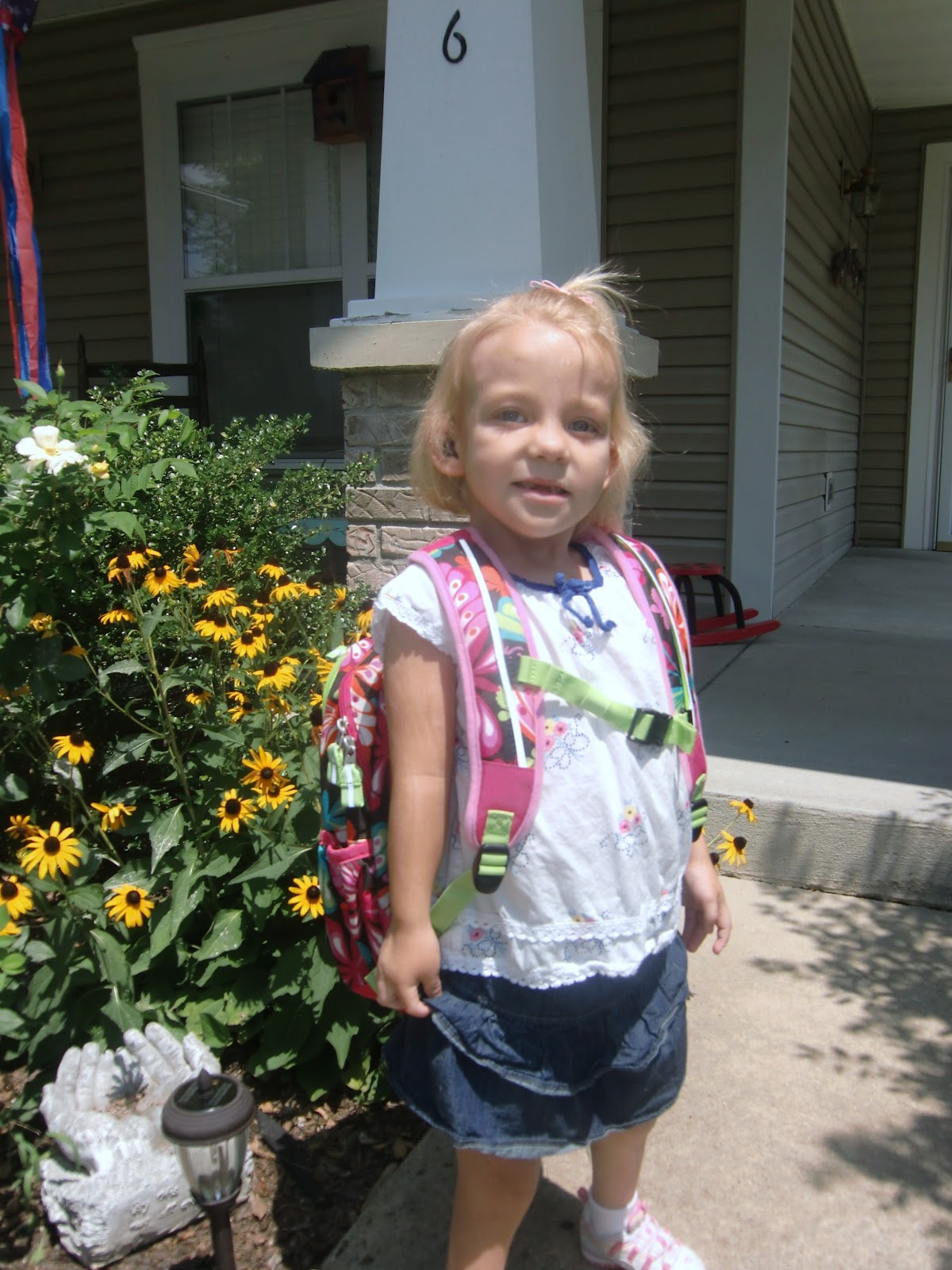 a different normal: First day of Kindergarten!