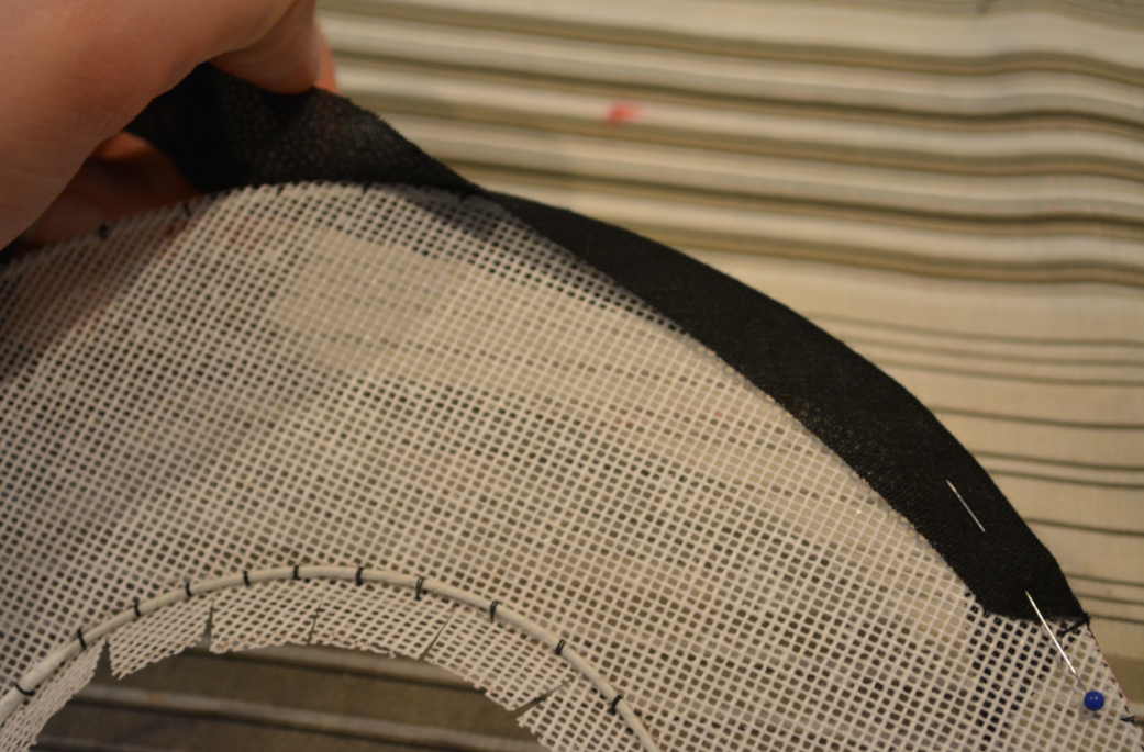 The Closet Historian: Making a Brimmed Hat: Covering The Brim