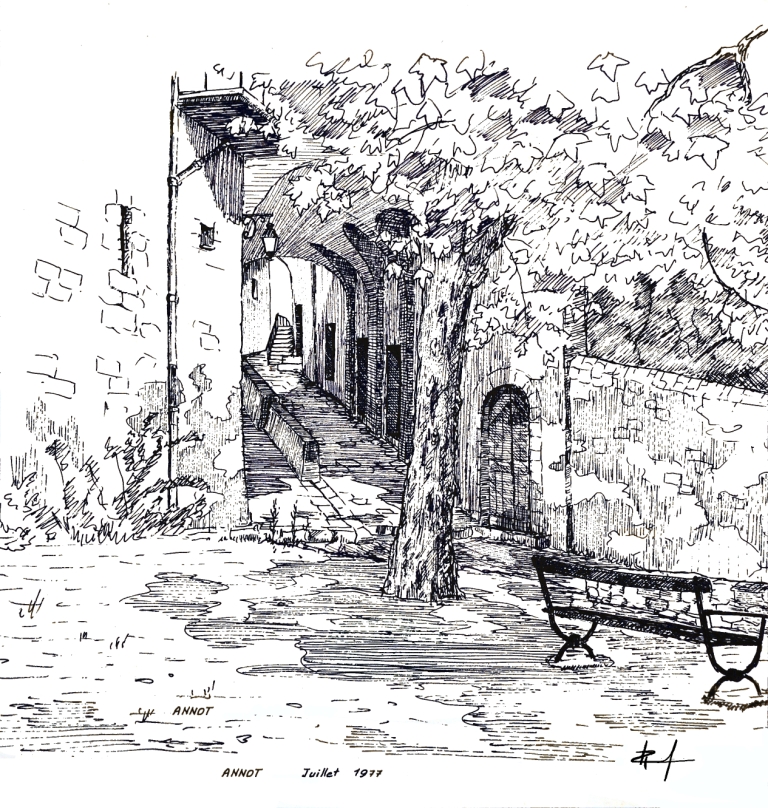 Fresques Murales Renaud: Paysages à l'encre de Chine