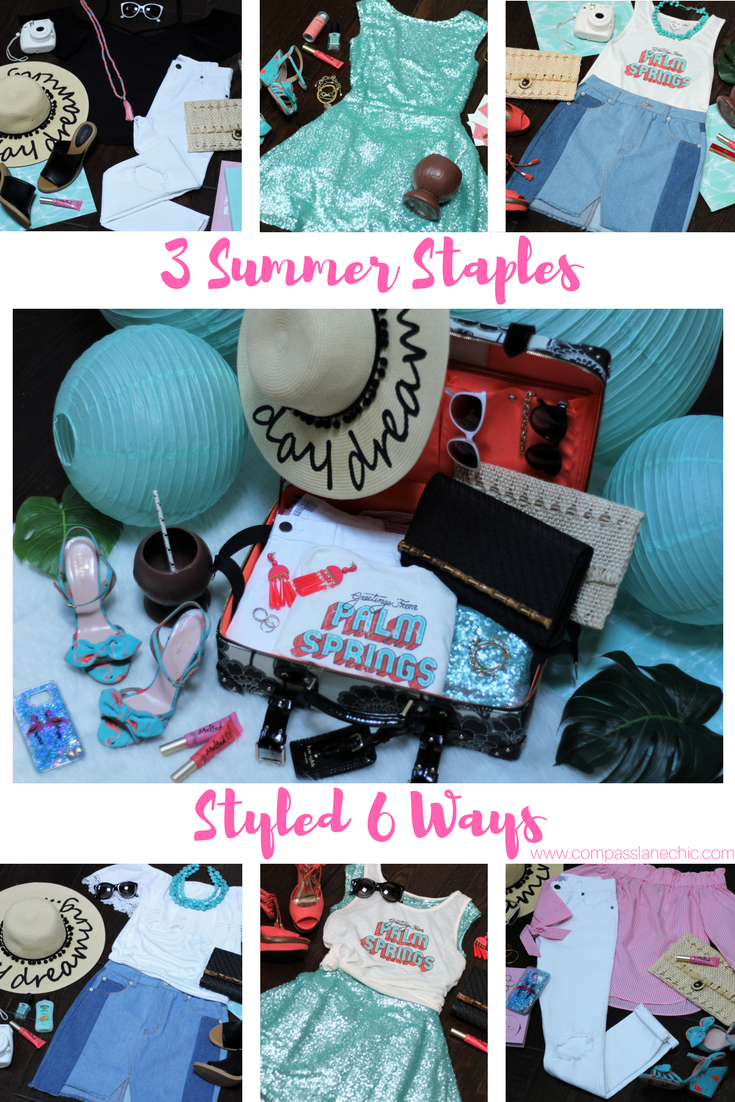 Summer Style- 3 Basics Styled 6 Ways - Inspiration for Summer Outfits