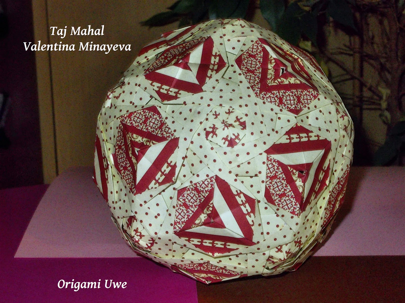 Origami, Fleurogami und Sterne : Taj Mahal