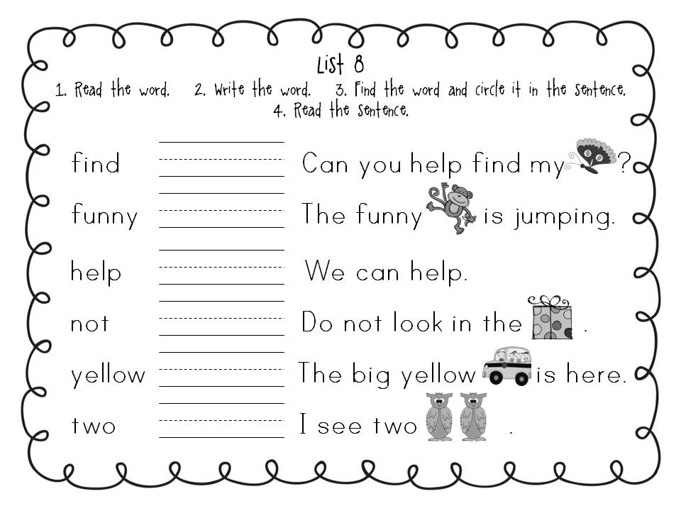 What Happens in First Grade: Super Sight Words! And a Giveaway!