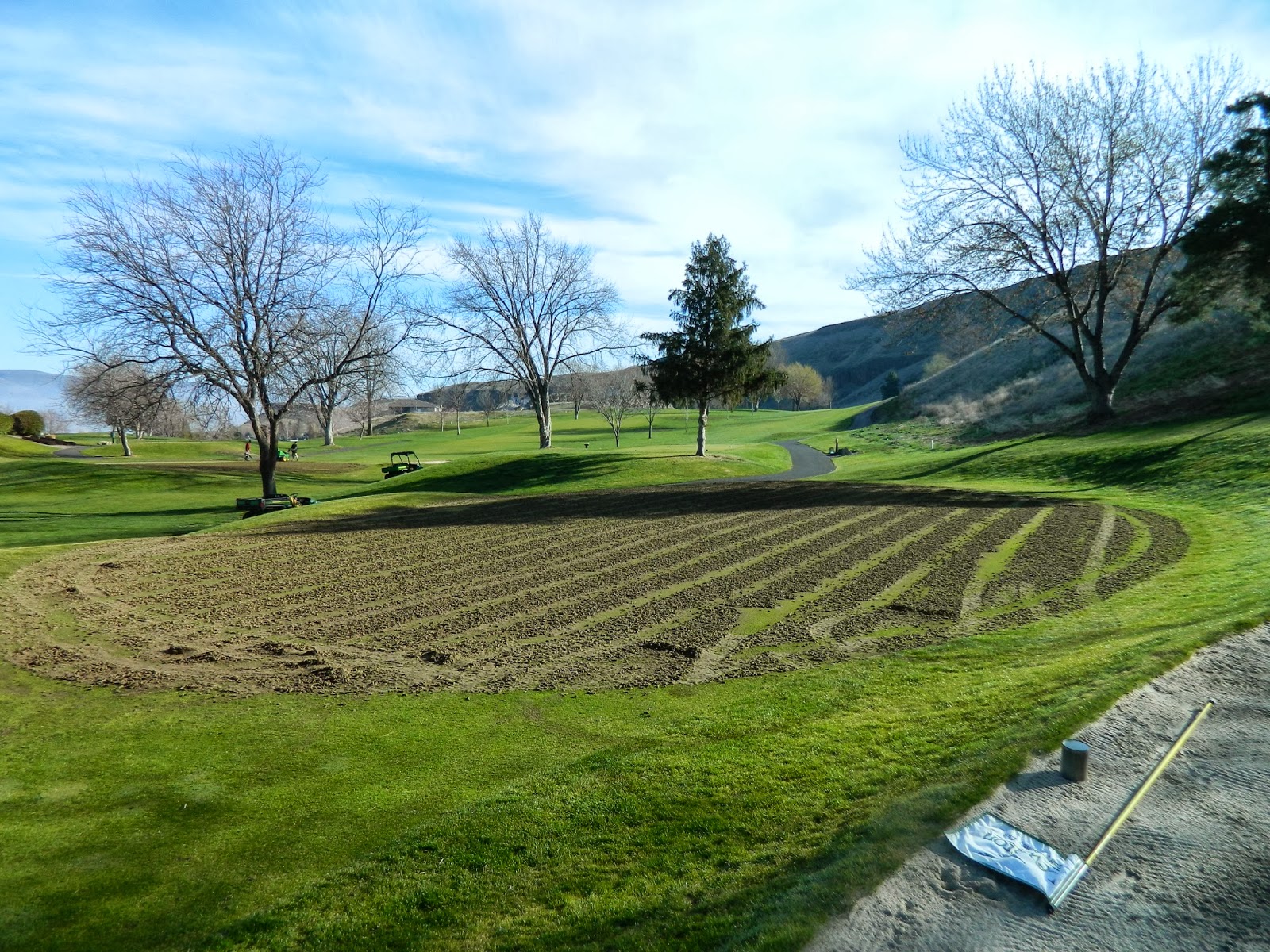 LGCC Golf Maintenance: Aerification complete