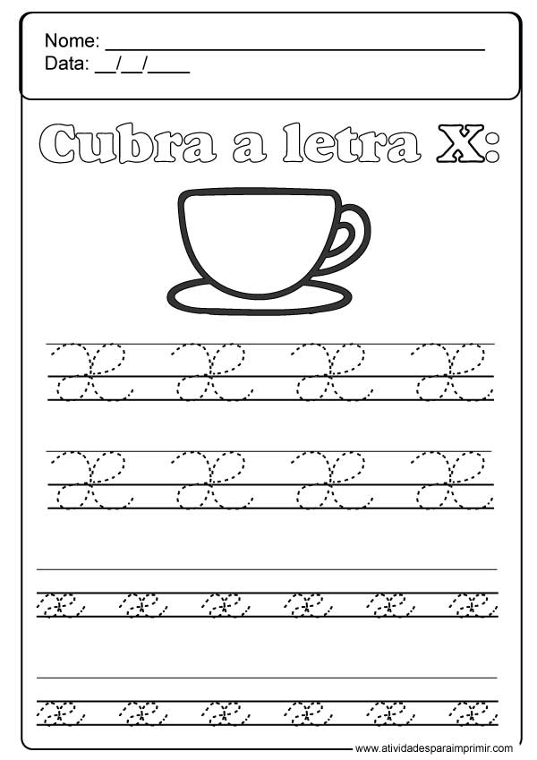 Alfabeto Cursivo Pontilhado