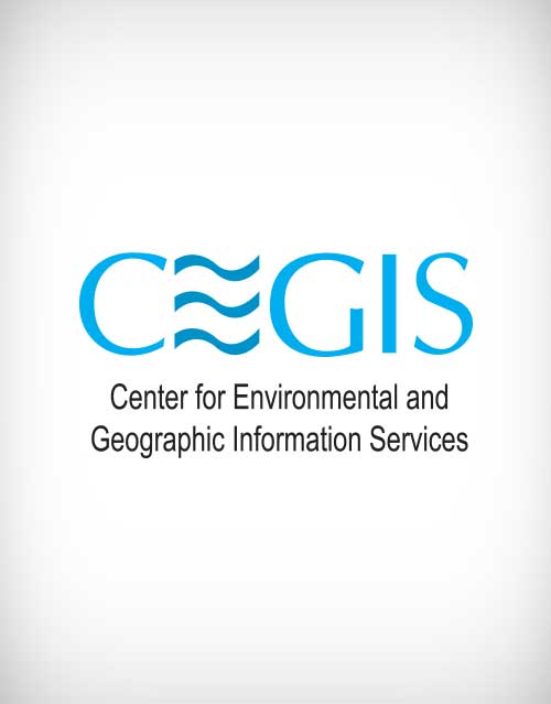 center for environmental and geographic information services vector logo