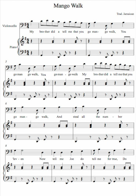 Traditional - Mango Walk | Partituras para Piano