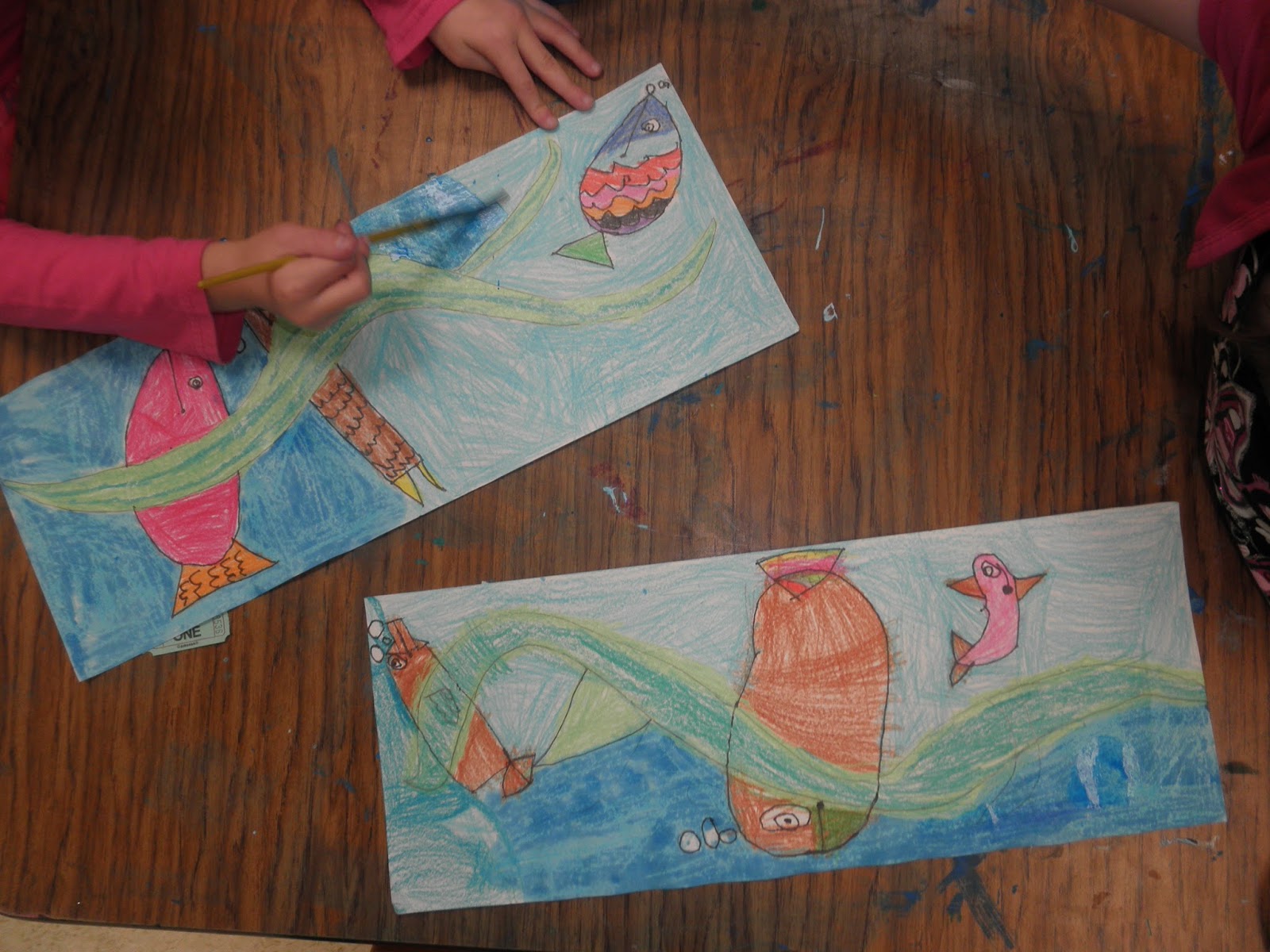 Art Is Primary: Kindergarten overlapping shapes