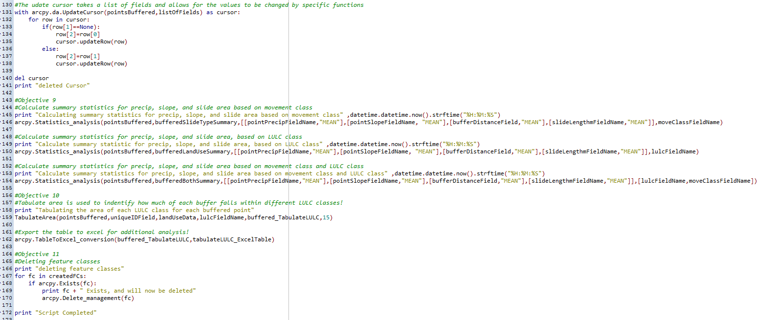 Geography 491: Python Scripting