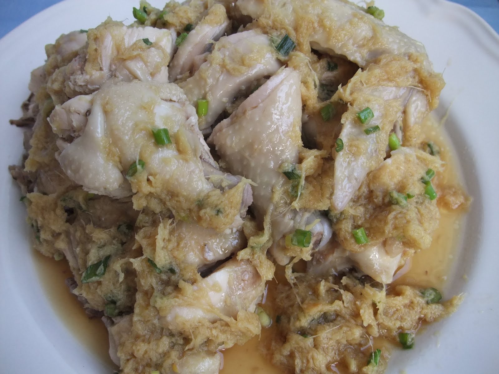 Veronica's Kitchen: Smooth Chicken with blended Ginger - 姜茸滑鸡