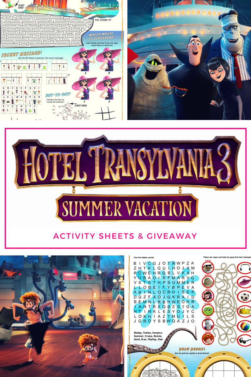 Hotel Transylvania 3 Activity Pages + Advance Screening Giveaway - YUMMommy