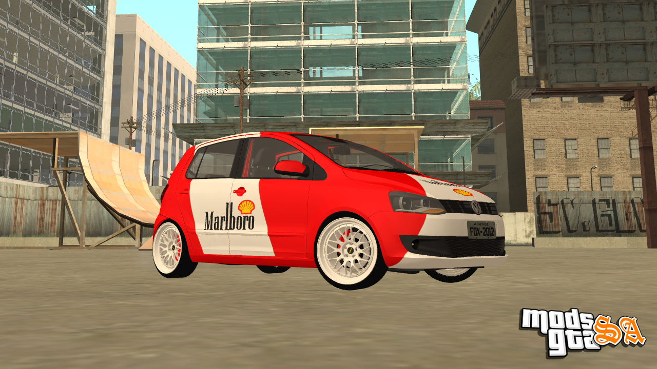 Mods GTA San Andreas: Volkswagen Fox Marlboro Rodas BBS