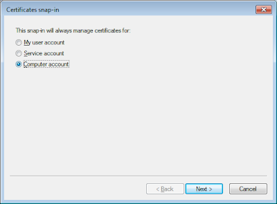 Install Certificate in Local computer Certificate Store