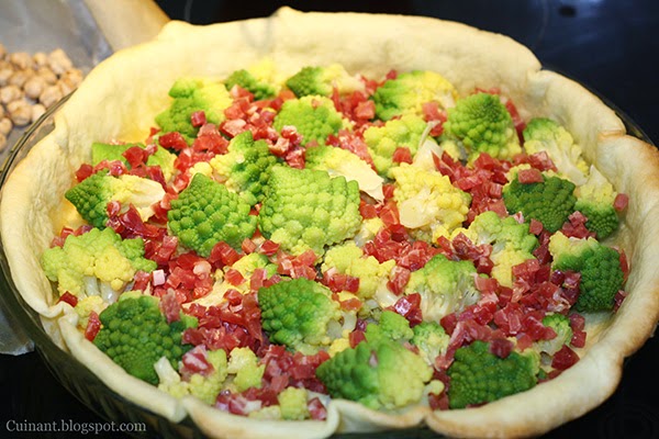 Cuinant: Quiche de coles de bruselas y jamón