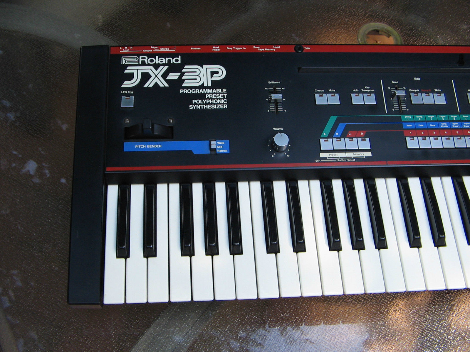 MATRIXSYNTH-B: 1980's Roland JX-3P Analog Synthesizer w/ Manual SN 339550