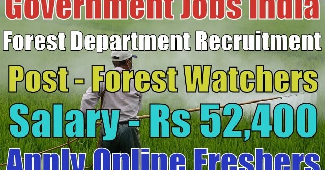 Forest Department Recruitment 2019 for 564 Forest Watchers Apply Online ...