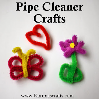 Karima's Crafts: Easy Pipe Cleaner Crafts