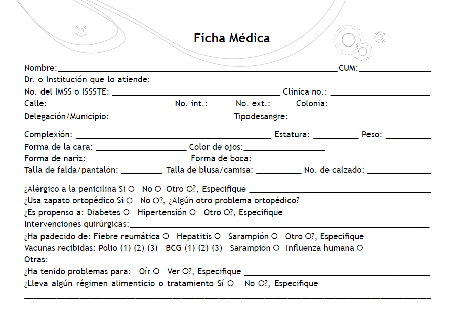 CAMPAMENTO REGATA KON TIKI 2015: Ficha Médica y de Registro