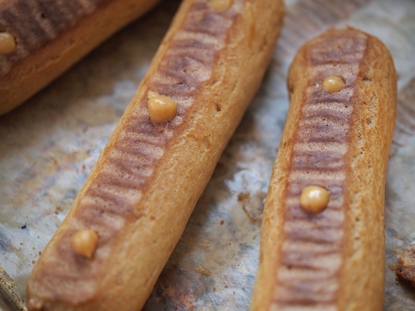 SALTED CARAMEL ECLAIRS