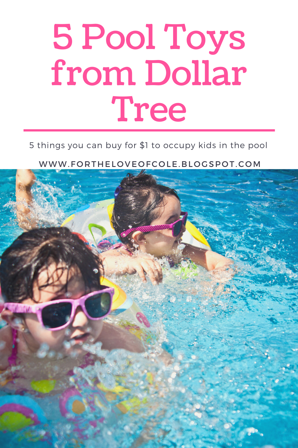 5 Things to Buy at DollarTree for Kids in the Pool