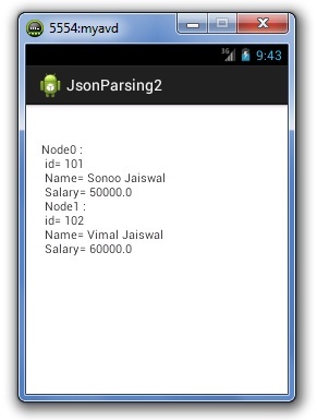 Android JSON Parser Tutorial