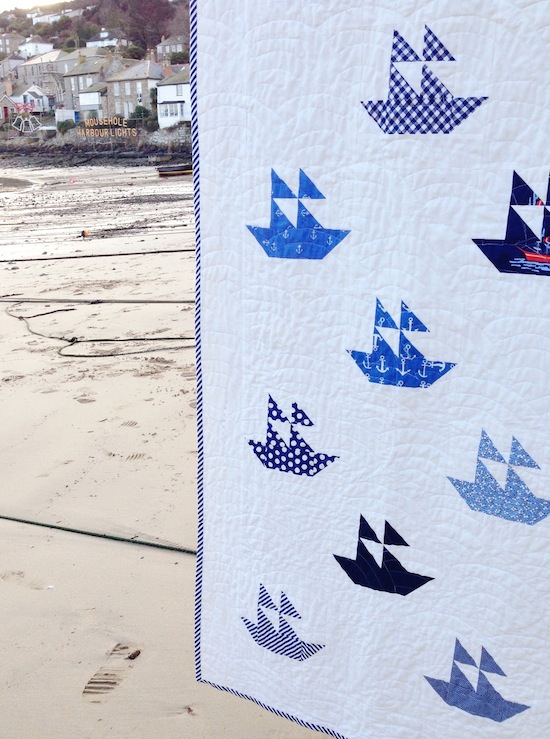Naturally Nautical Quilt Finish!
