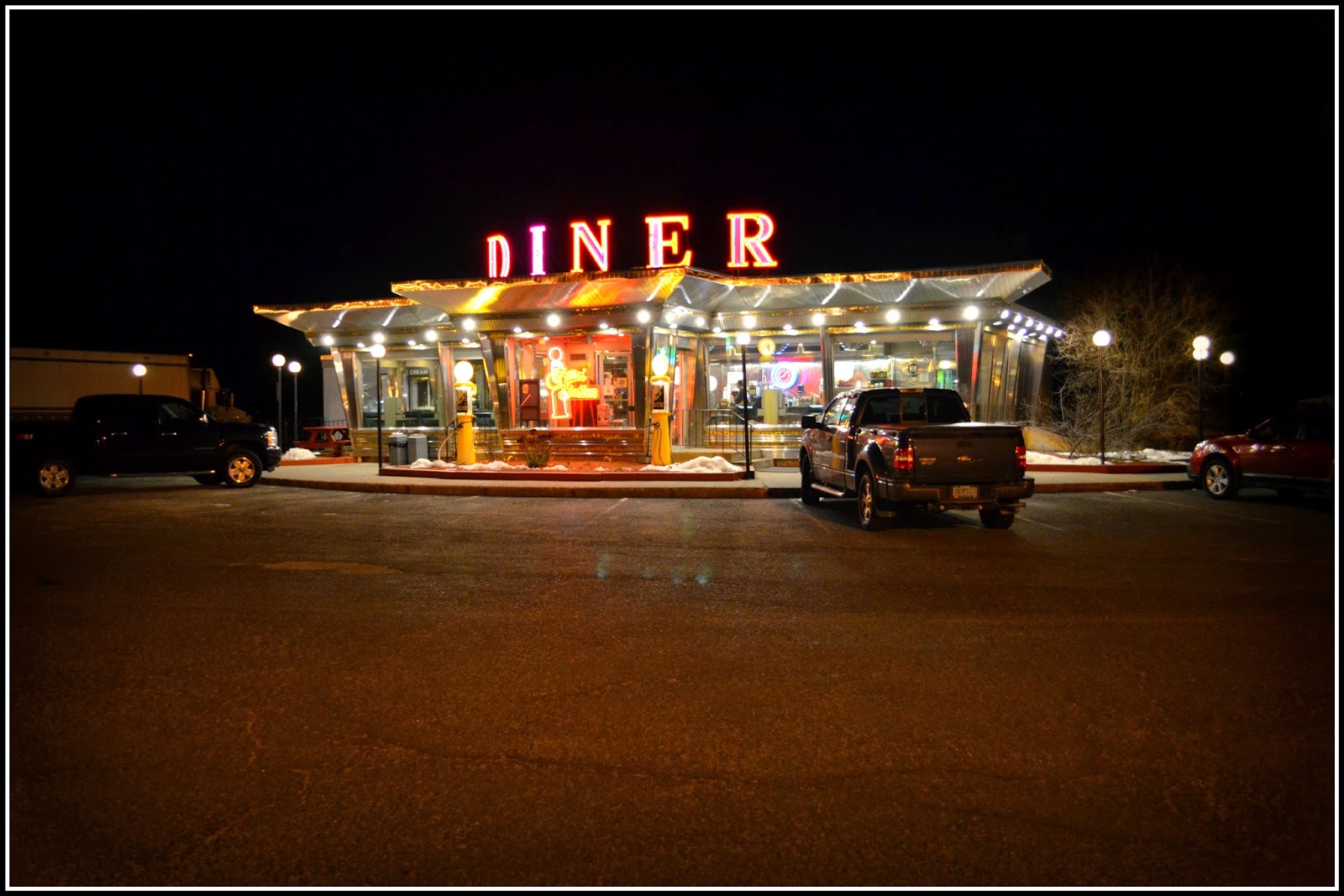 Appetite For Photos: Diner At Night, Whately, MA