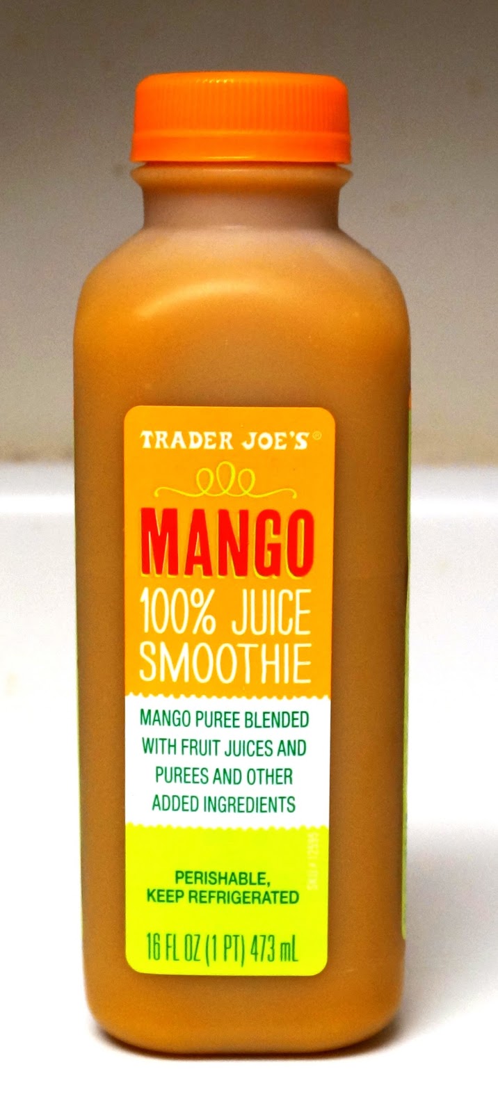 Exploring Trader Joe's: Trader Joe's Mango 100% Juice Smoothie