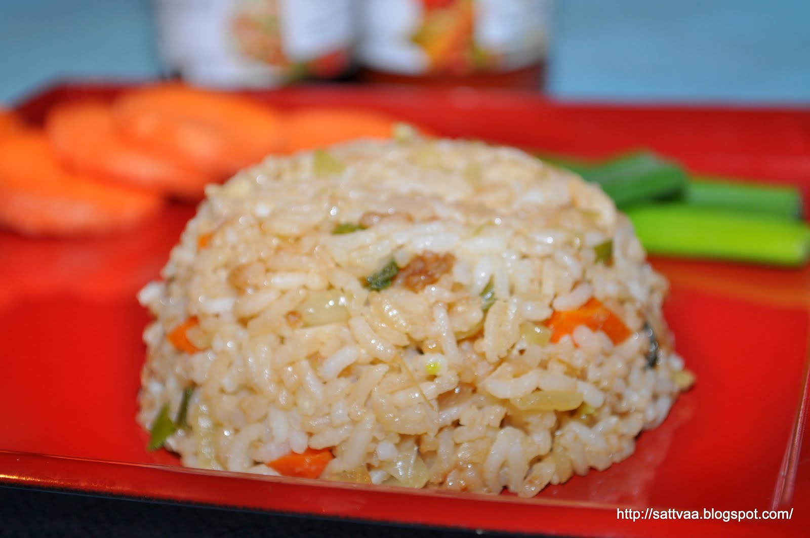 Sattvaa: Vegetable fried rice - a continental favorite