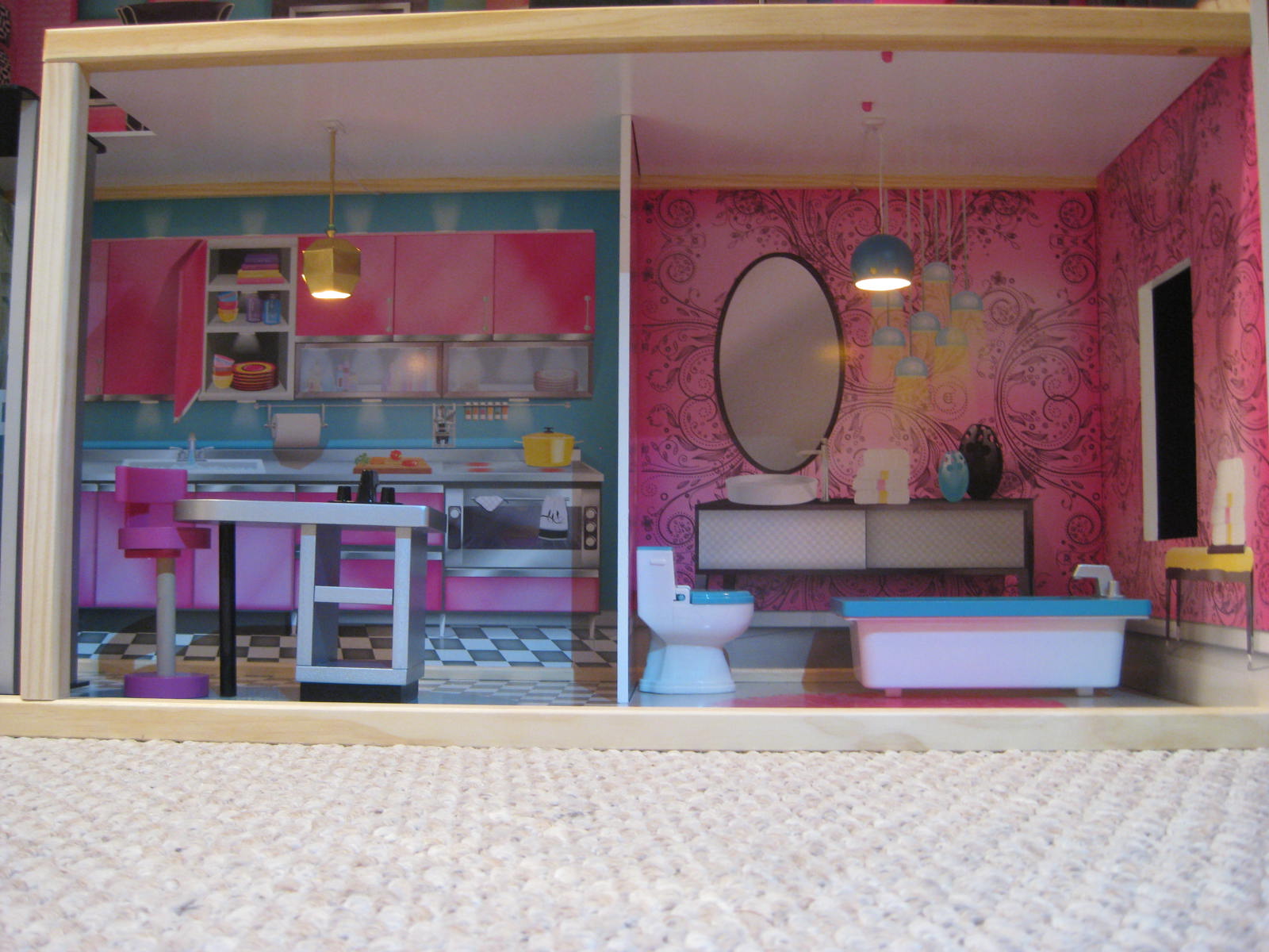 large and in charge: Tutorial: Simplest way to electrify a dollhouse