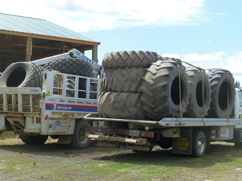 Rural Revolution: Stacks of tractor tires