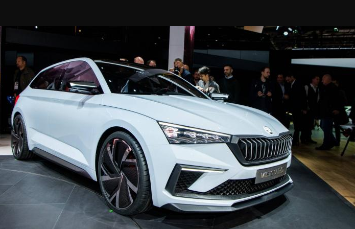 Pictures of the first ELECTRIC CAR from SKODA at the Paris ...